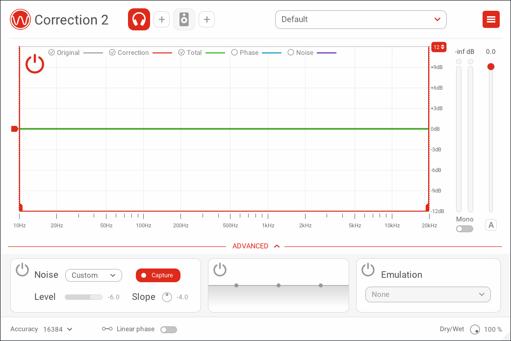 Wikisound Correction 2 Упрощенный и расширенный режимы — wikisound